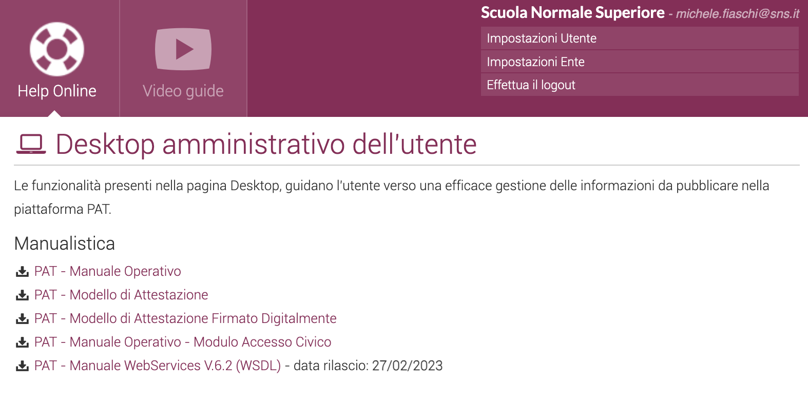 Portale amministrazione trasparente | Servizi informatici di ateneo